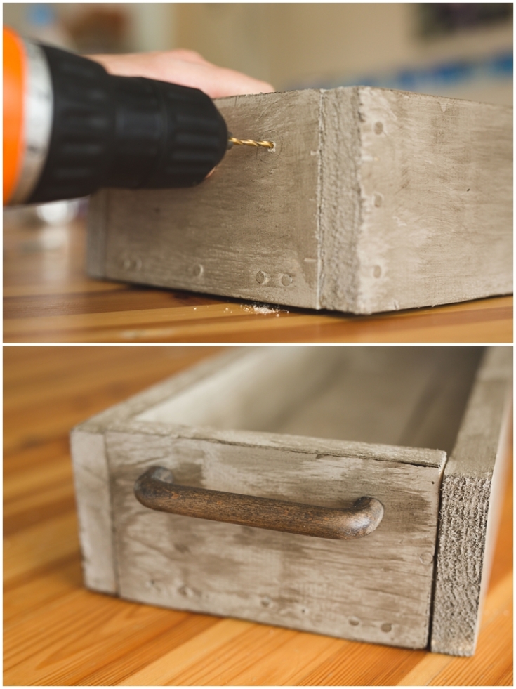 DIY Rustic Wooden Trough Centerpiece - Six Clever Sisters