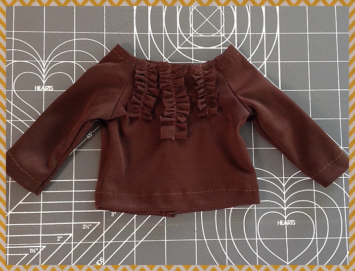 Free Ruffle Shirt Doll Pattern That Fits 18" Dolls - Six Clever Sisters