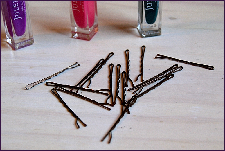 DIY Colored Bobby Pins - Six Clever Sisters