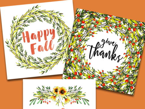 Free Printable Thanksgiving Cards for Kids to Color - Six Clever Sisters