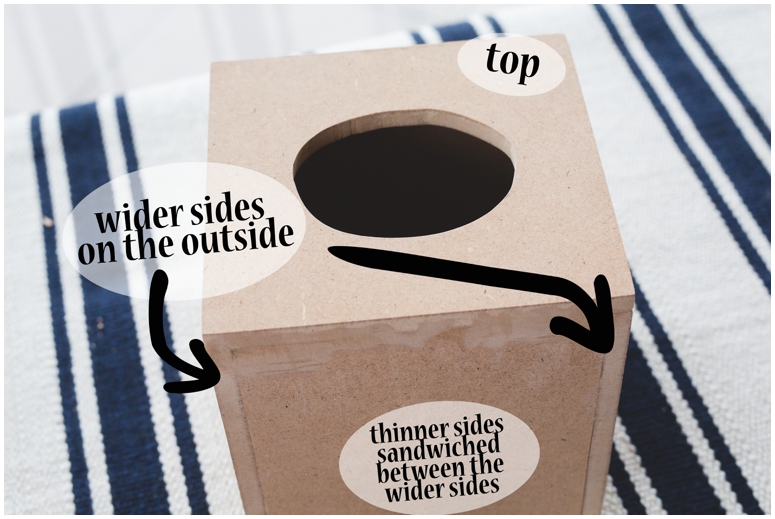 Easy DIY Tissue Box Cover - Six Clever Sisters
