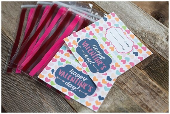 Free Printable Valentine's Day Treat Bag Toppers - Six Clever Sisters