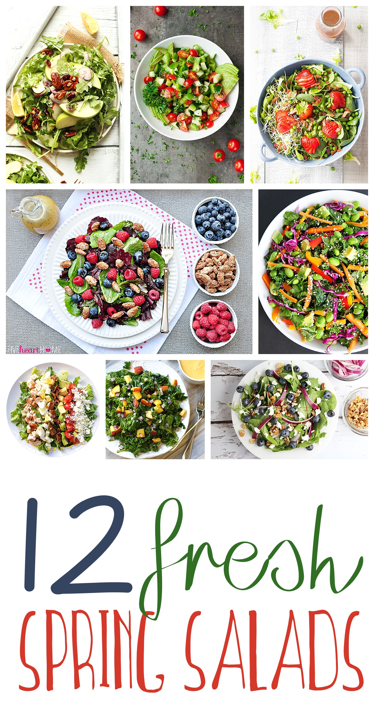 12 Fresh Spring Salads Roundup - Six Clever Sisters