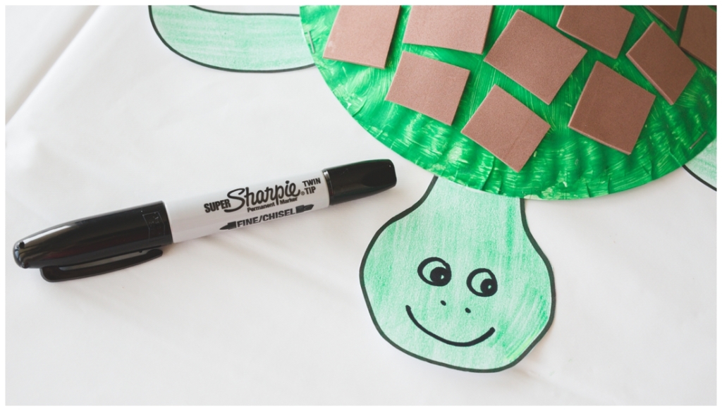 Paper Plate Turtle Craft for Kids (+ Free Printable Template!) - Six ...