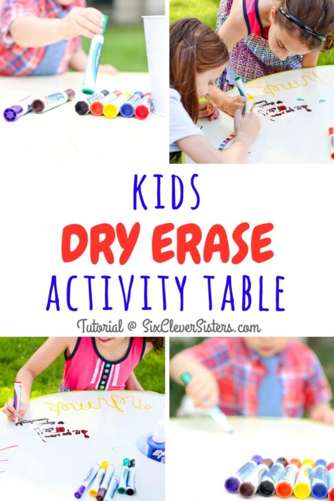 Kids' Dry-Erase Activity Table - Six Clever Sisters