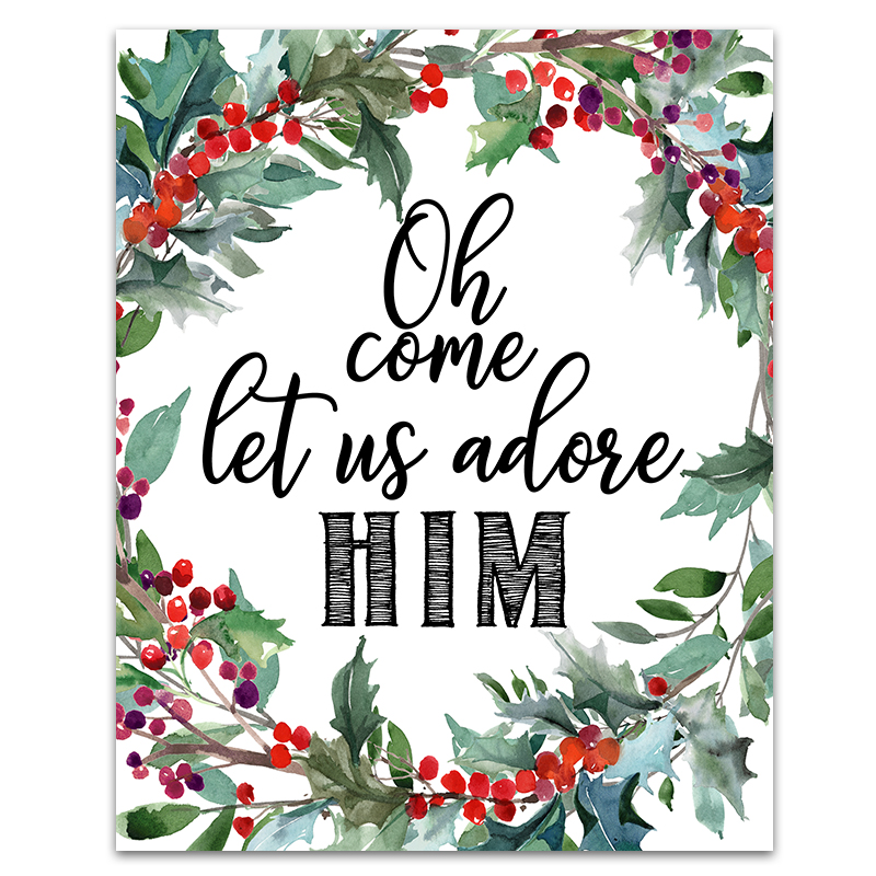 6 FREE Printable Christmas Signs - Six Clever Sisters