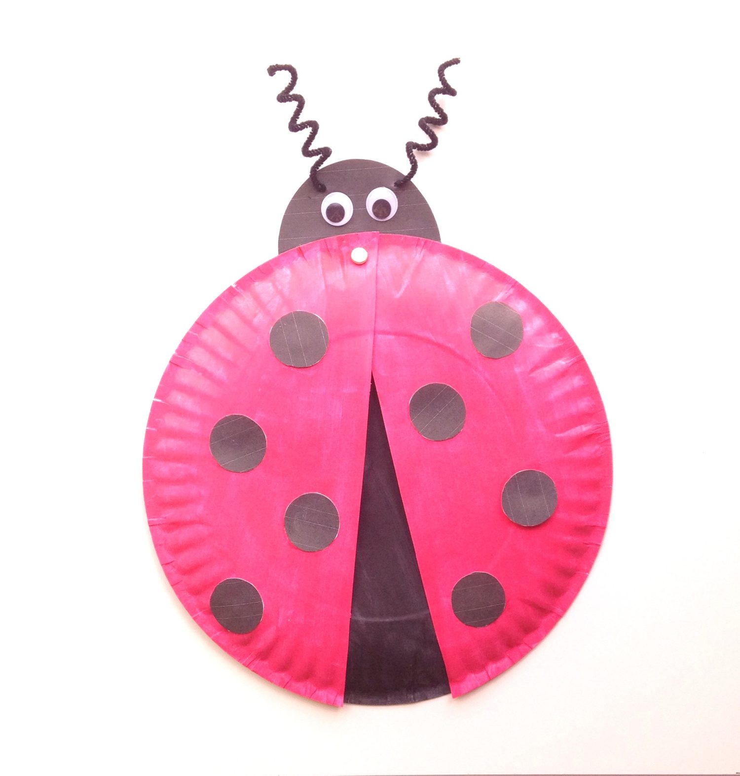 Ladybug Paper Plate Craft For Kids Free Printable Template Six