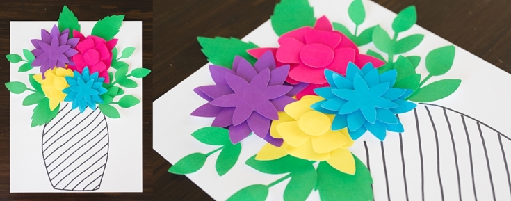 Pretty Paper Flowers { FREE PRINTABLES } - Six Clever Sisters