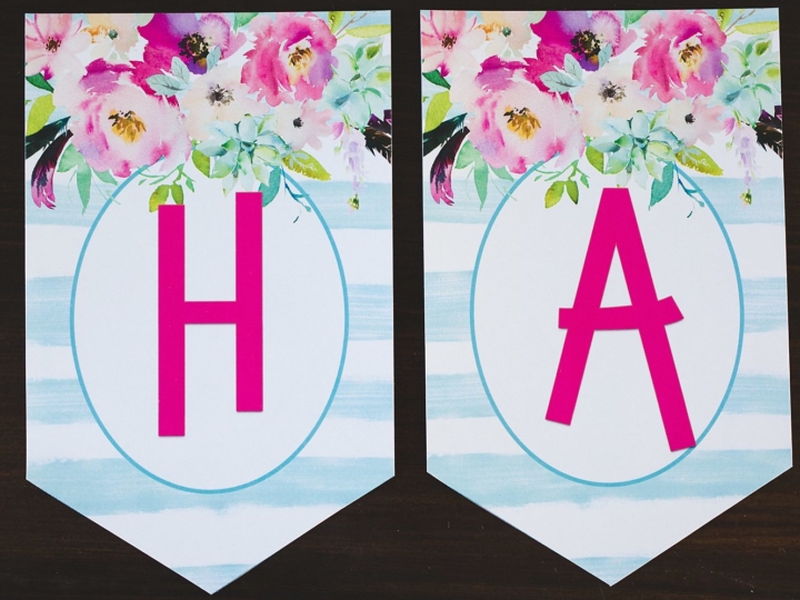 Free Printable Birthday Banner - Six Clever Sisters