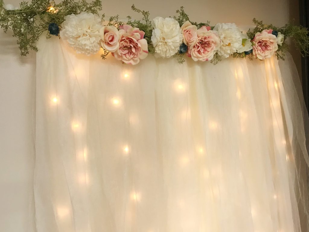 DIY Lit Tulle Backdrop - Six Clever Sisters DIY Lit Tulle Backdrop - Six Clever Sisters