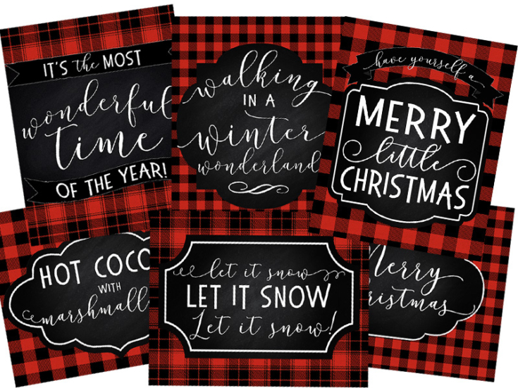 6 FREE Printable Christmas Signs - Six Clever Sisters