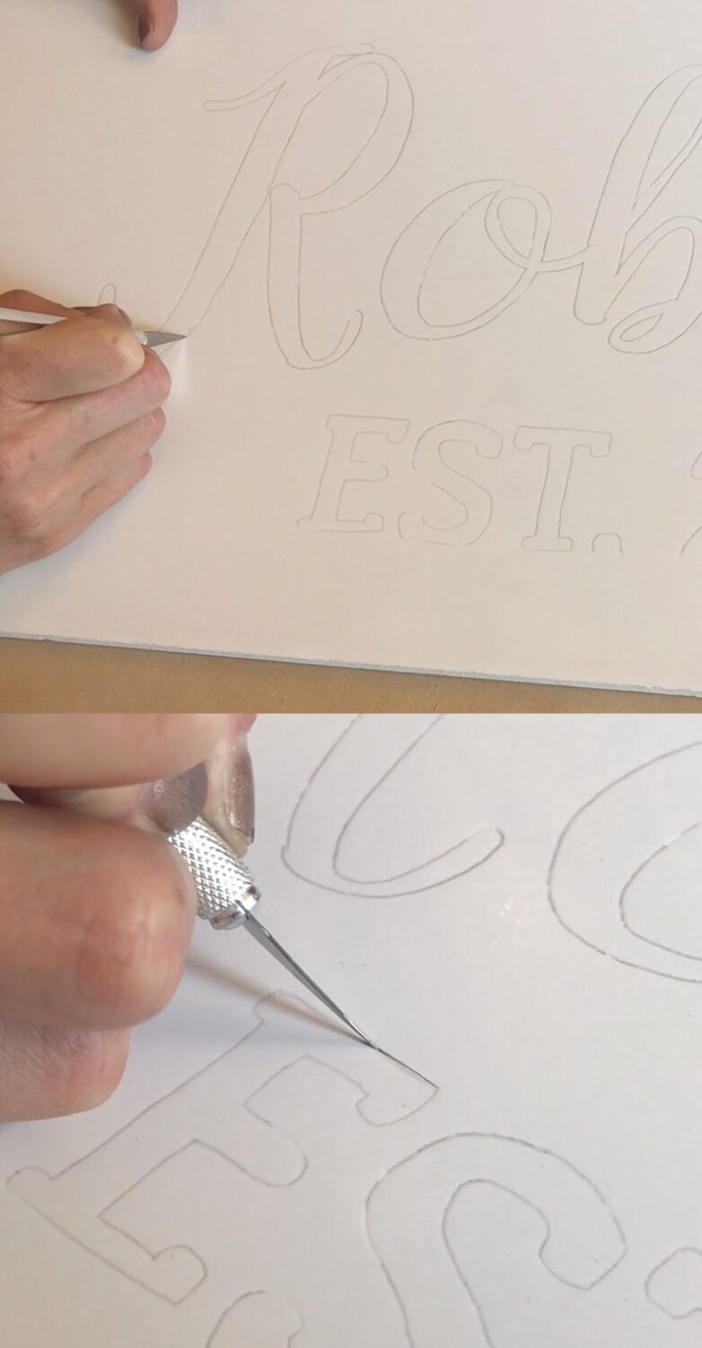 DIY Family Name Sign that Anyone Can Make! - Six Clever Sisters