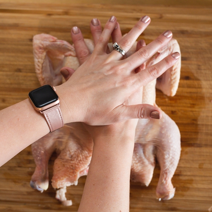 Super-Simple Flat-Roasted Chicken - Six Clever Sisters