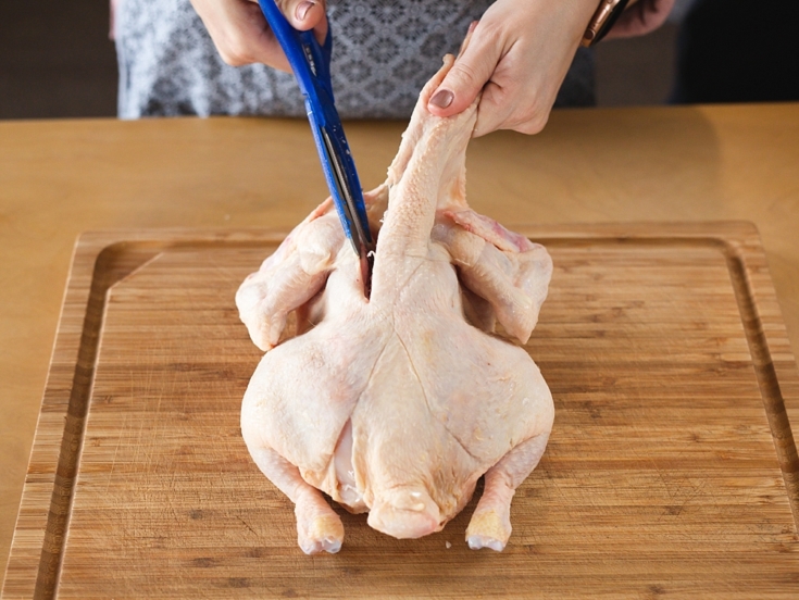 Super-Simple Flat-Roasted Chicken - Six Clever Sisters