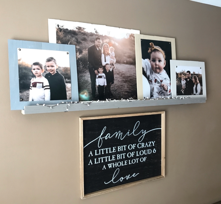 DIY Farmhouse Style Photo Frames - Six Clever Sisters