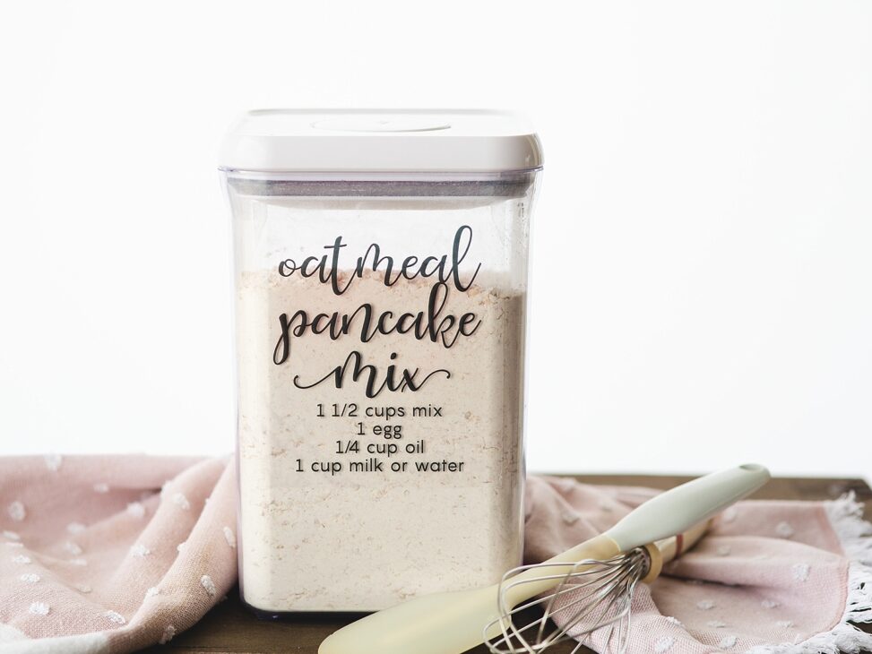 Make-Ahead Oatmeal Pancake Mix | Easy DIY Recipe - Six Clever Sisters