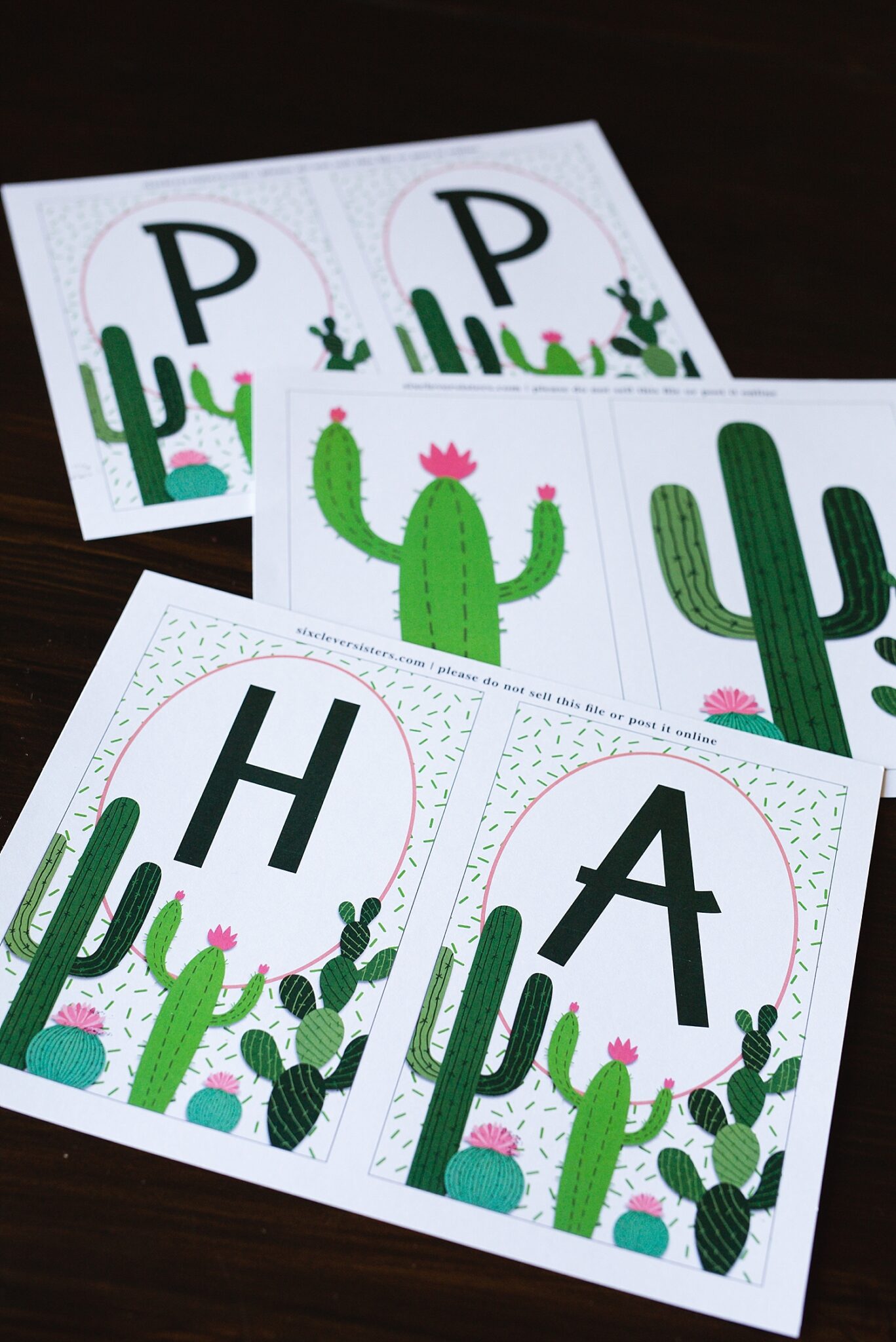 Free Printable Banners from Six Clever Sisters - Six Clever Sisters