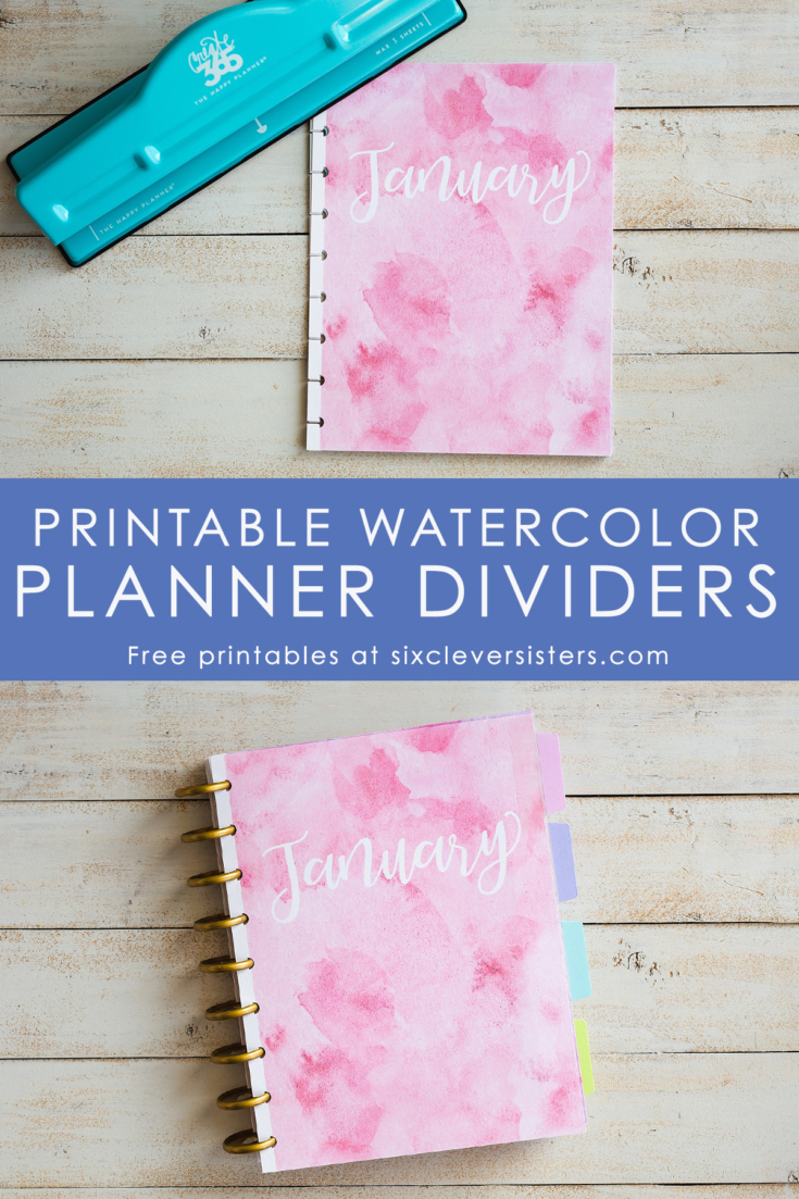 watercolor_planner_dividers_printable_PIN3 - Six Clever Sisters
