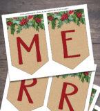 Free Printable Christmas Banner - Six Clever Sisters