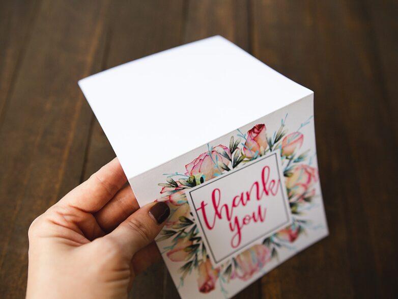 Floral Thank You Card {FREE PRINTABLE} - Six Clever Sisters