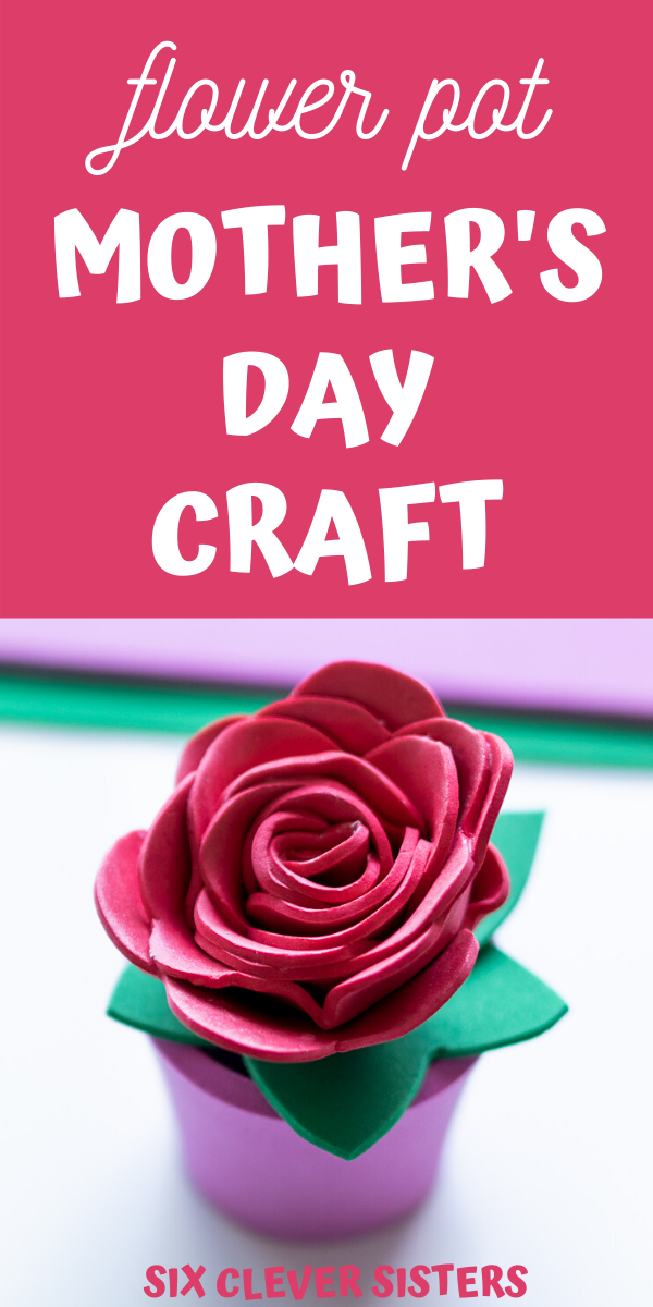 Mother's Day Flower Pot Craft for Kids Pinterest_2 - Six Clever Sisters
