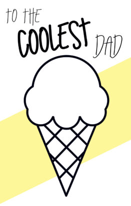 Father's Day Cards Free Printables to Color - Six Clever Sisters