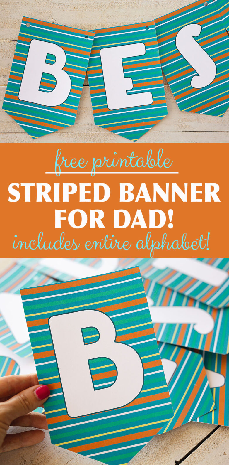 Banner for Dad! {Free Printable} - Six Clever Sisters