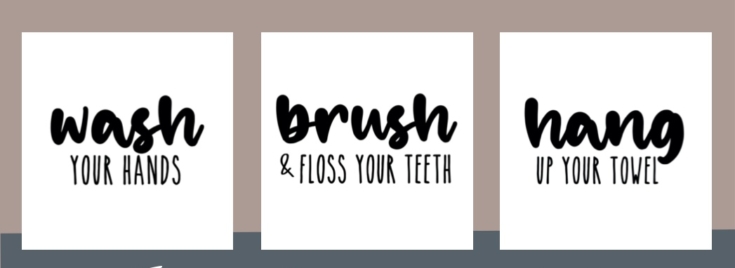 Free Farmhouse Bathroom Printables - Six Clever Sisters