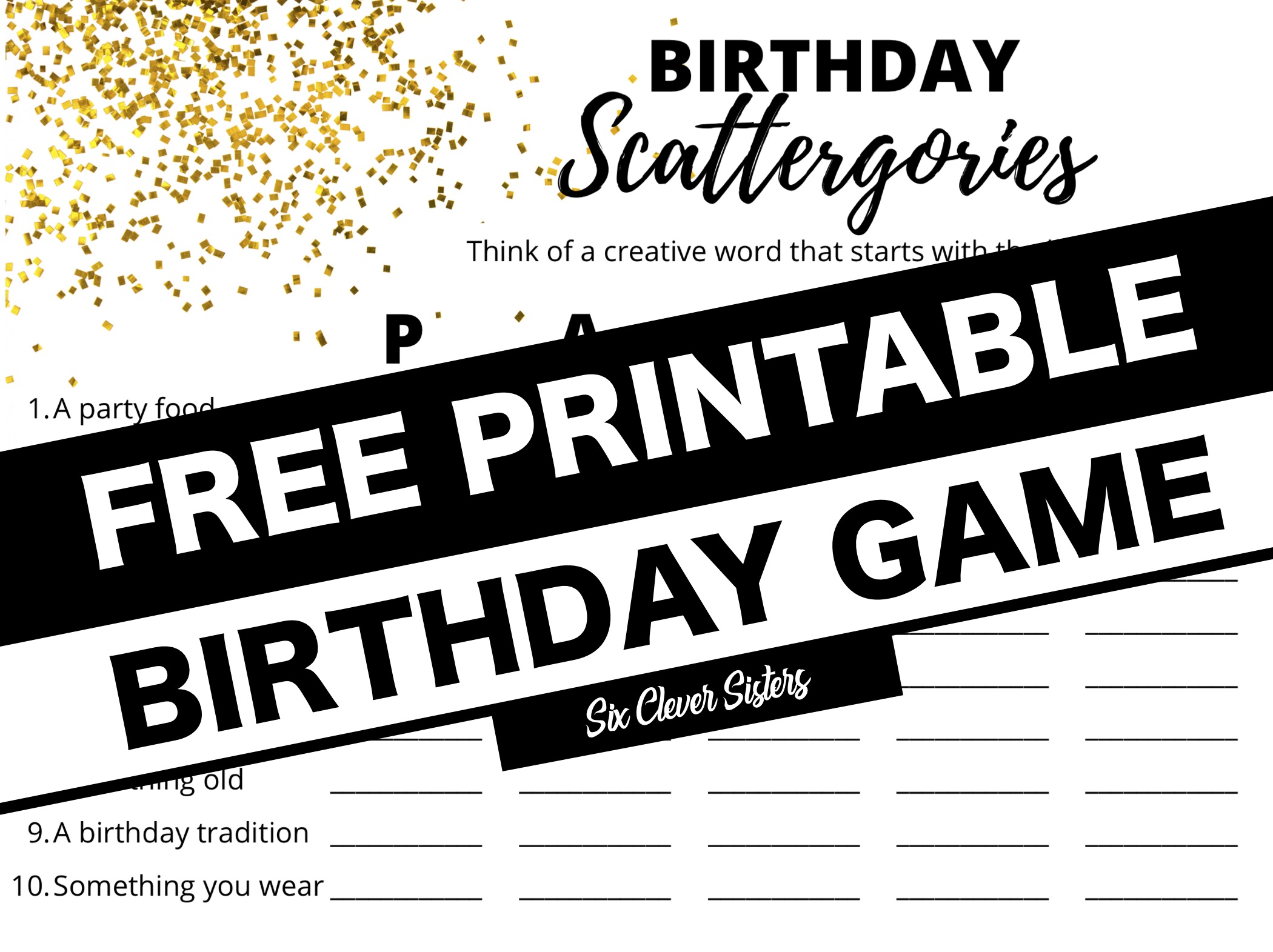 Free Printable Birthday Games Printable Board Games