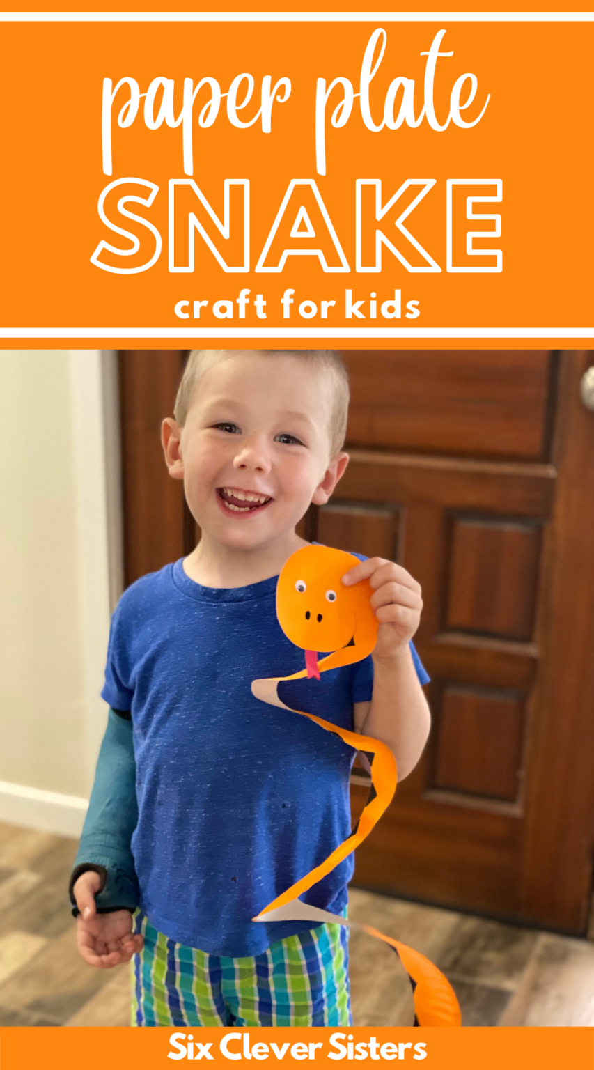 Paper Plate Snake Craft for Kids - Six Clever Sisters