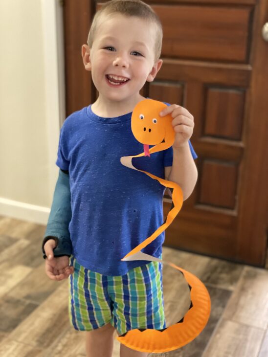 Paper Plate Snake Craft for Kids - Six Clever Sisters