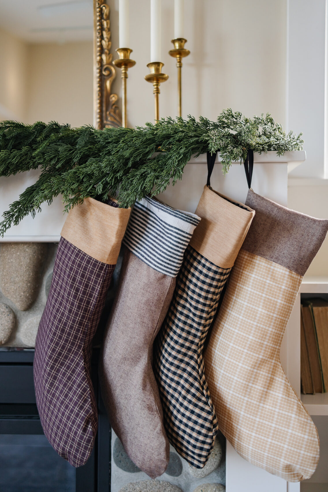 Farmhouse Christmas Stockings - Six Clever Sisters