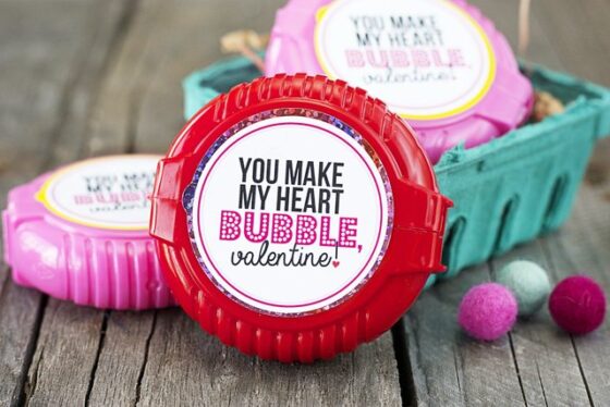 Valentine's Day Treat Tag - free printable!!! - Six Clever Sisters