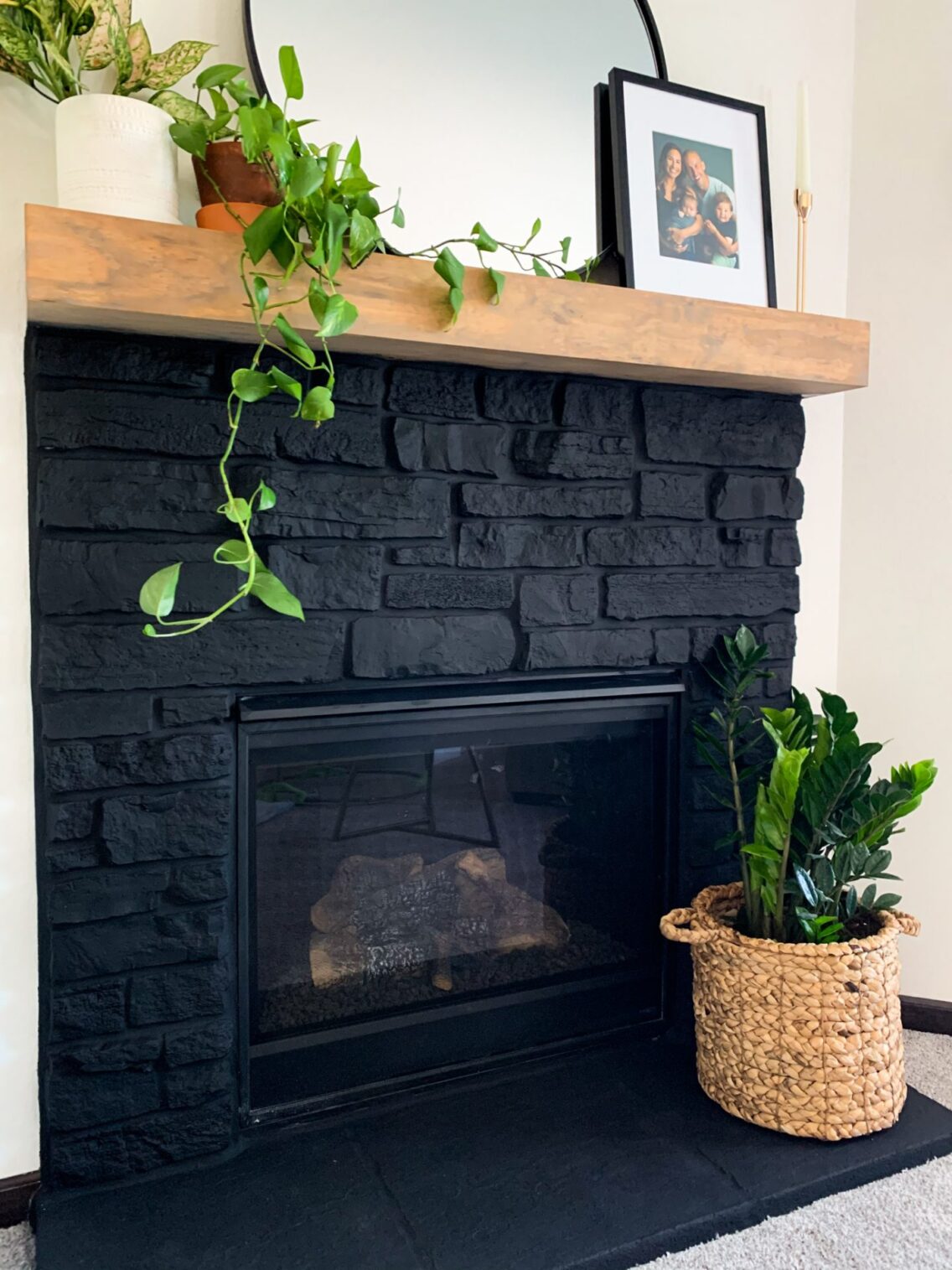 Red Brick Fireplace Makeover Ideas - Six Clever Sisters