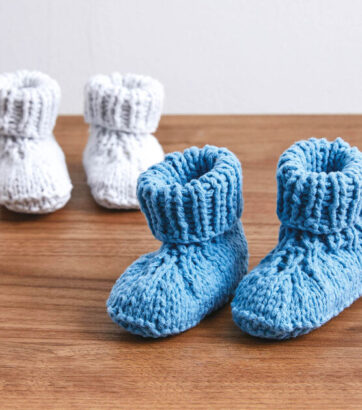 Adorable Knit Baby Booties Patterns That You Can Make! - Six Clever Sisters