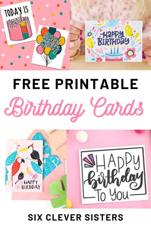 Over 20 Free Printable Birthday Cards - Six Clever Sisters