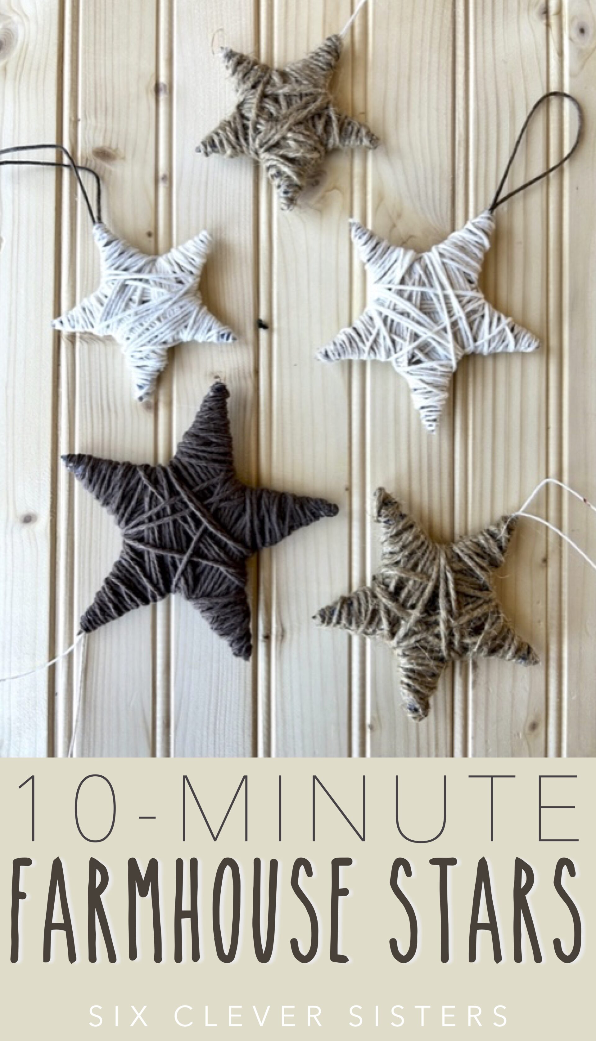 10 Minute Star Ornament PIN 3 - Six Clever Sisters