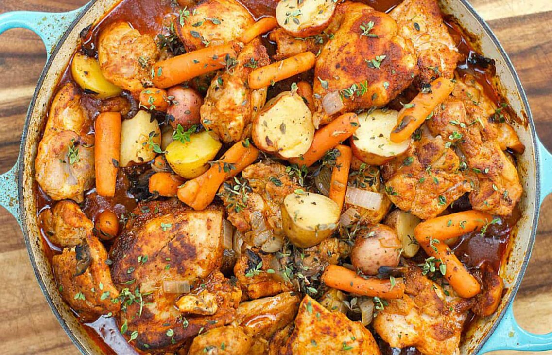Chicken Thigh One Pot Recipes - Six Clever Sisters
