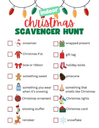 Free Printable Christmas Scavenger Hunt - Six Clever Sisters