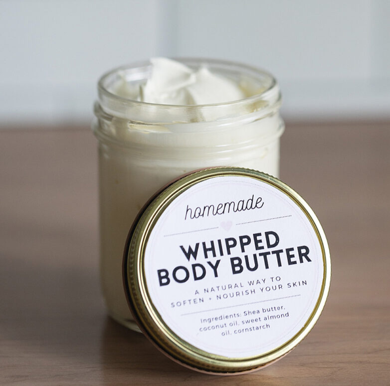 Homemade Whipped Body Butter Recipe (+ free printable label!) - Six ...