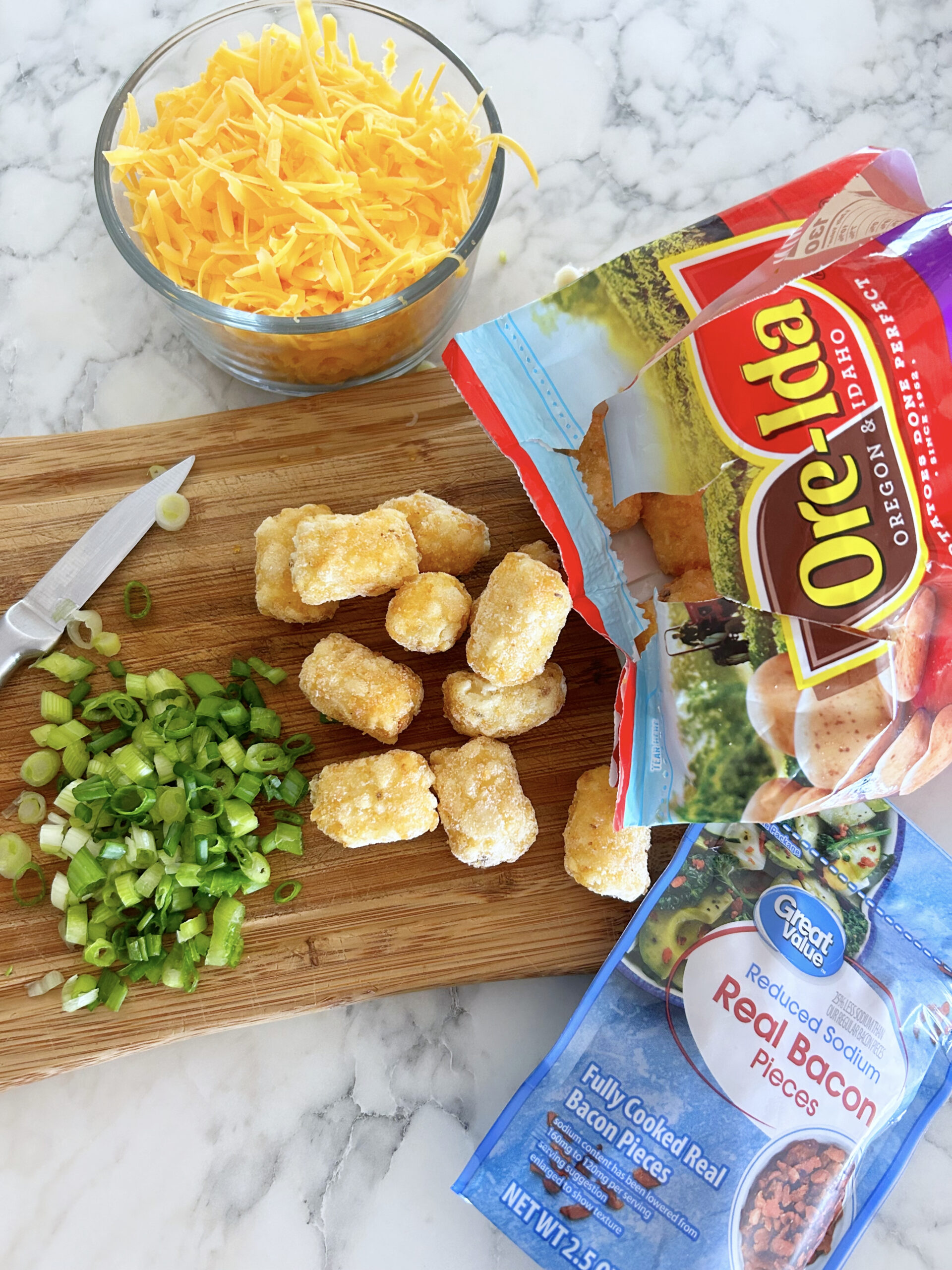 Loaded Tater Tot Cups - Six Clever Sisters