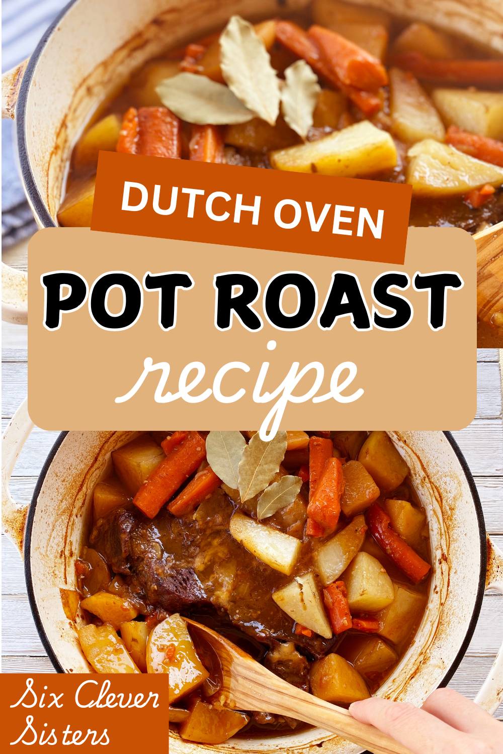 Old-Fashioned Pot Roast Recipe Pinterest_2 – Six Clever Sisters