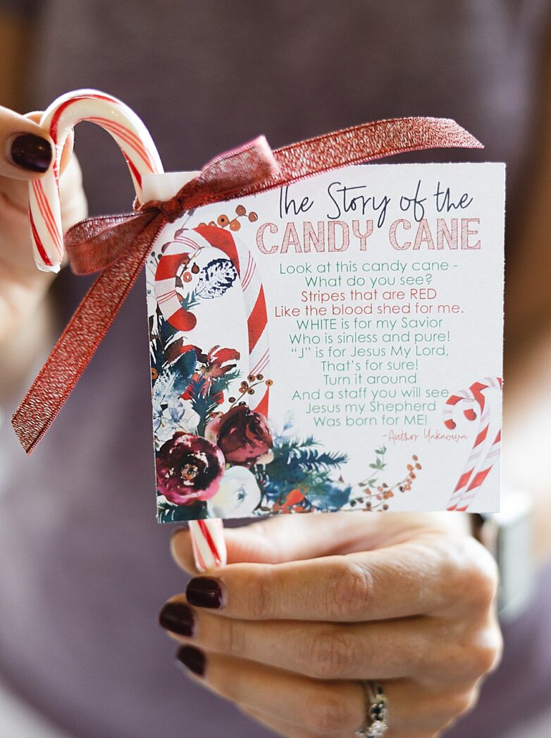 The Story of the Candy Cane with Printable Tags - Six Clever Sisters