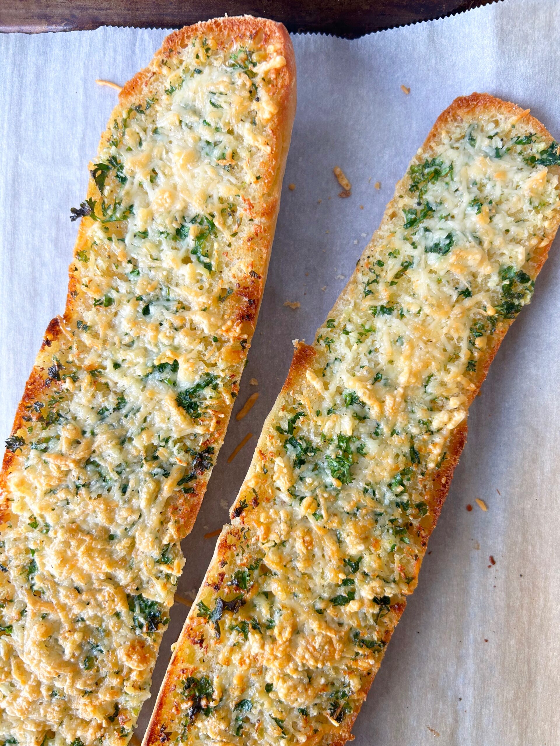 Easy Baguette Garlic Bread Recipe - Six Clever Sisters