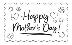 Free Printable Mother's Day Cards to Color - Six Clever Sisters