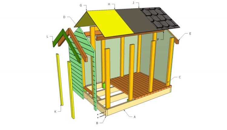 Free DIY Playhouse Plans to Build for the Kids - Six Clever Sisters
