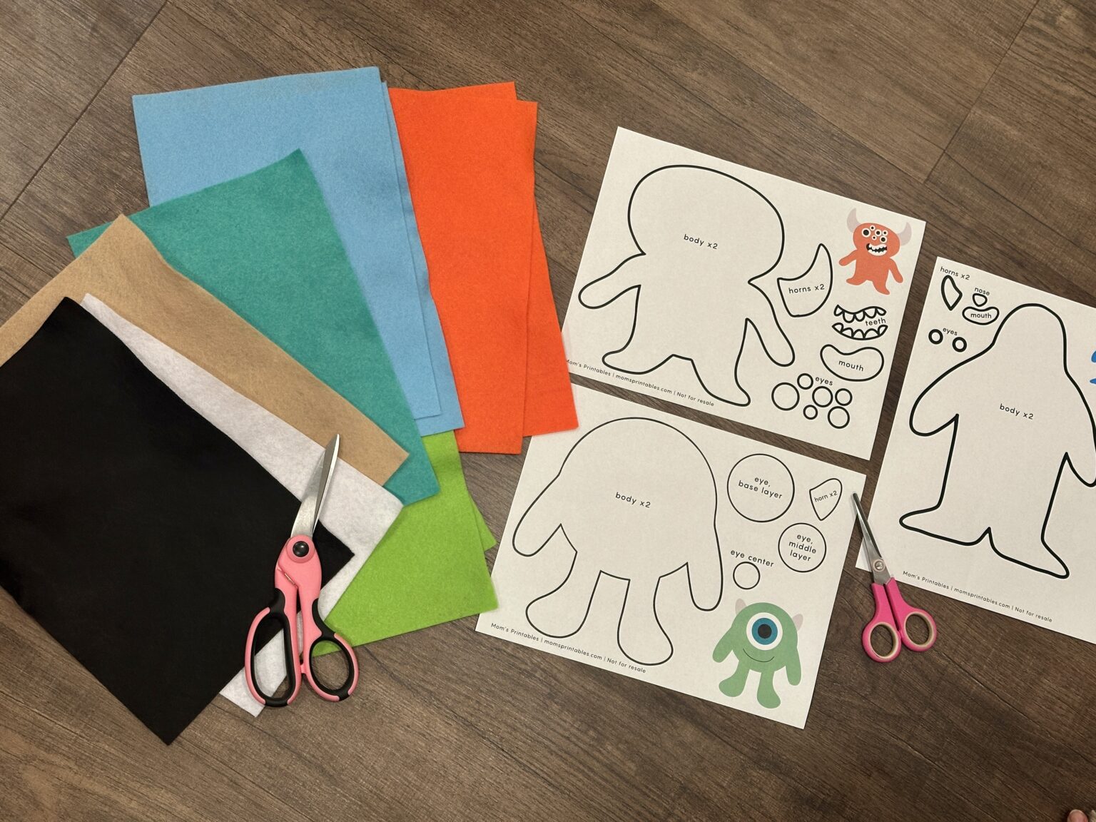 Free Felt Monster Pattern (Easy Sewing Tutorial!) - Six Clever Sisters