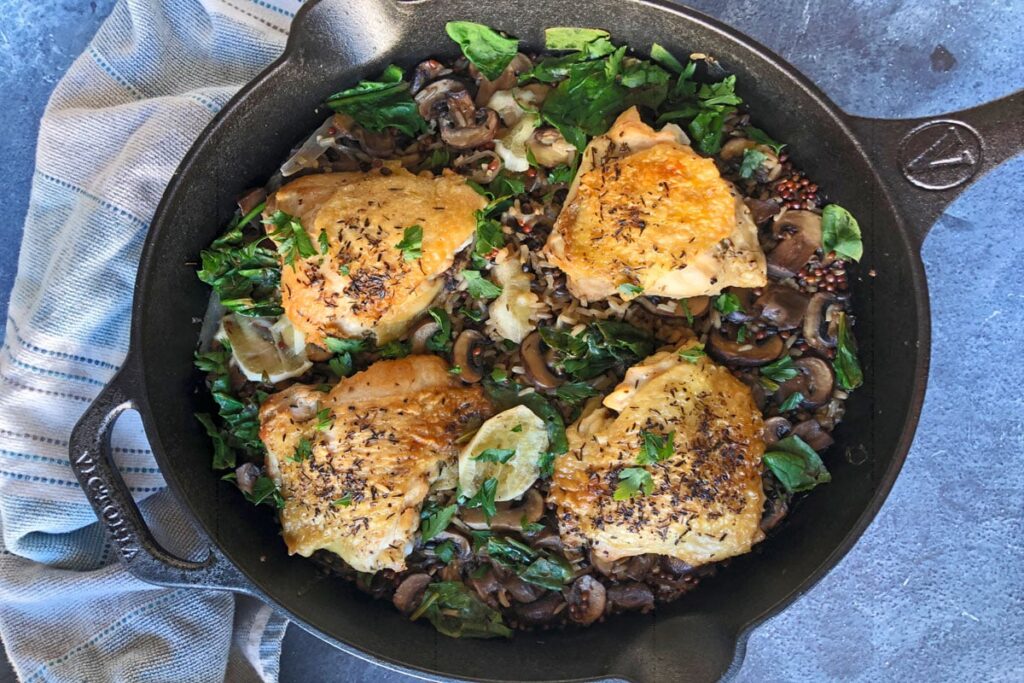 Chicken Thigh One Pot Recipes - Six Clever Sisters