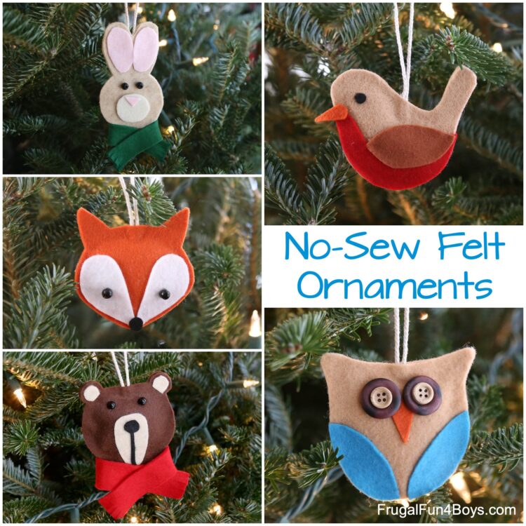 DIY Felt Christmas Ornaments to Make for Holiday Crafts - Six Clever ...