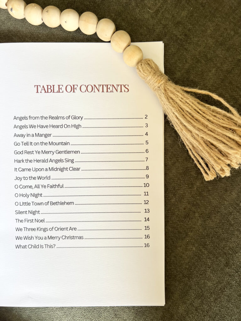 Free Printable Christmas Caroling Book - Six Clever Sisters